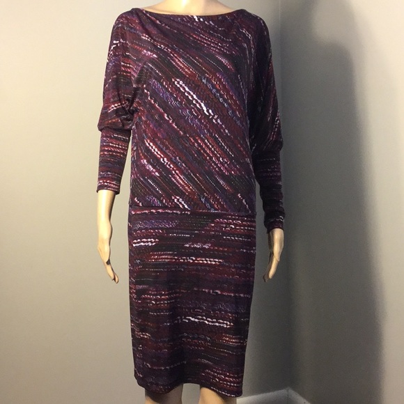 Allison Joy | Dresses | Allison Joy Stretchy Purple Dropwaist Midi ...